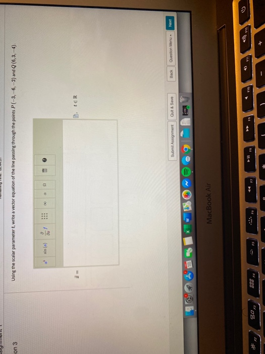 Solved Siyor on 3 Using the scalar parameter t, write a | Chegg.com
