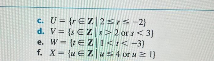 Solved Discrete math. not sure why c and e have no elements? | Chegg.com