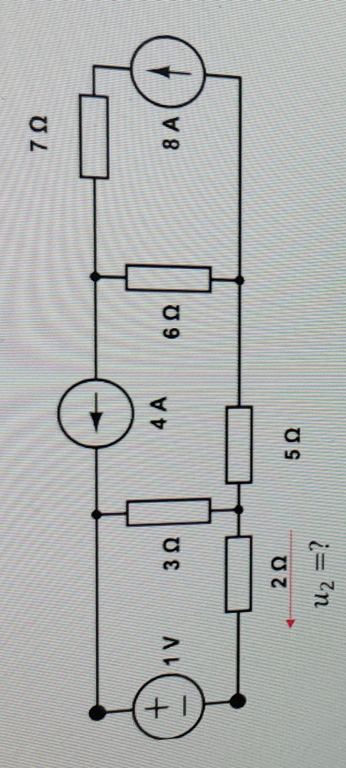 Solved 1)Use superposition to determine u2 in the circuit | Chegg.com