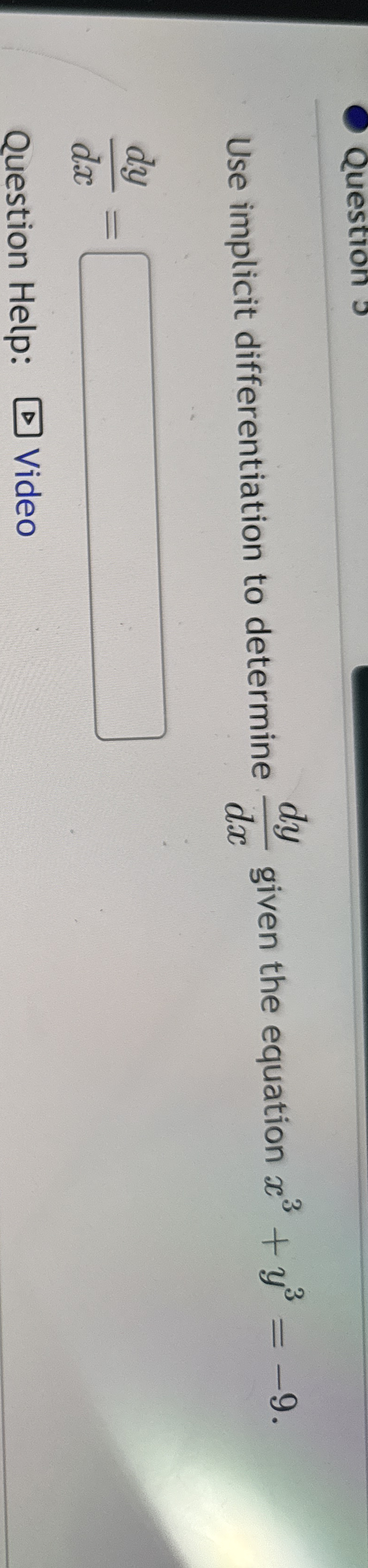Solved Use implicit differentiation to determine dydx ﻿given | Chegg.com