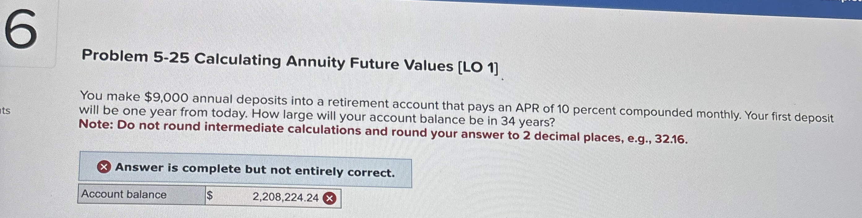 Solved Problem 5-25 ﻿Calculating Annuity Future Values [lO | Chegg.com