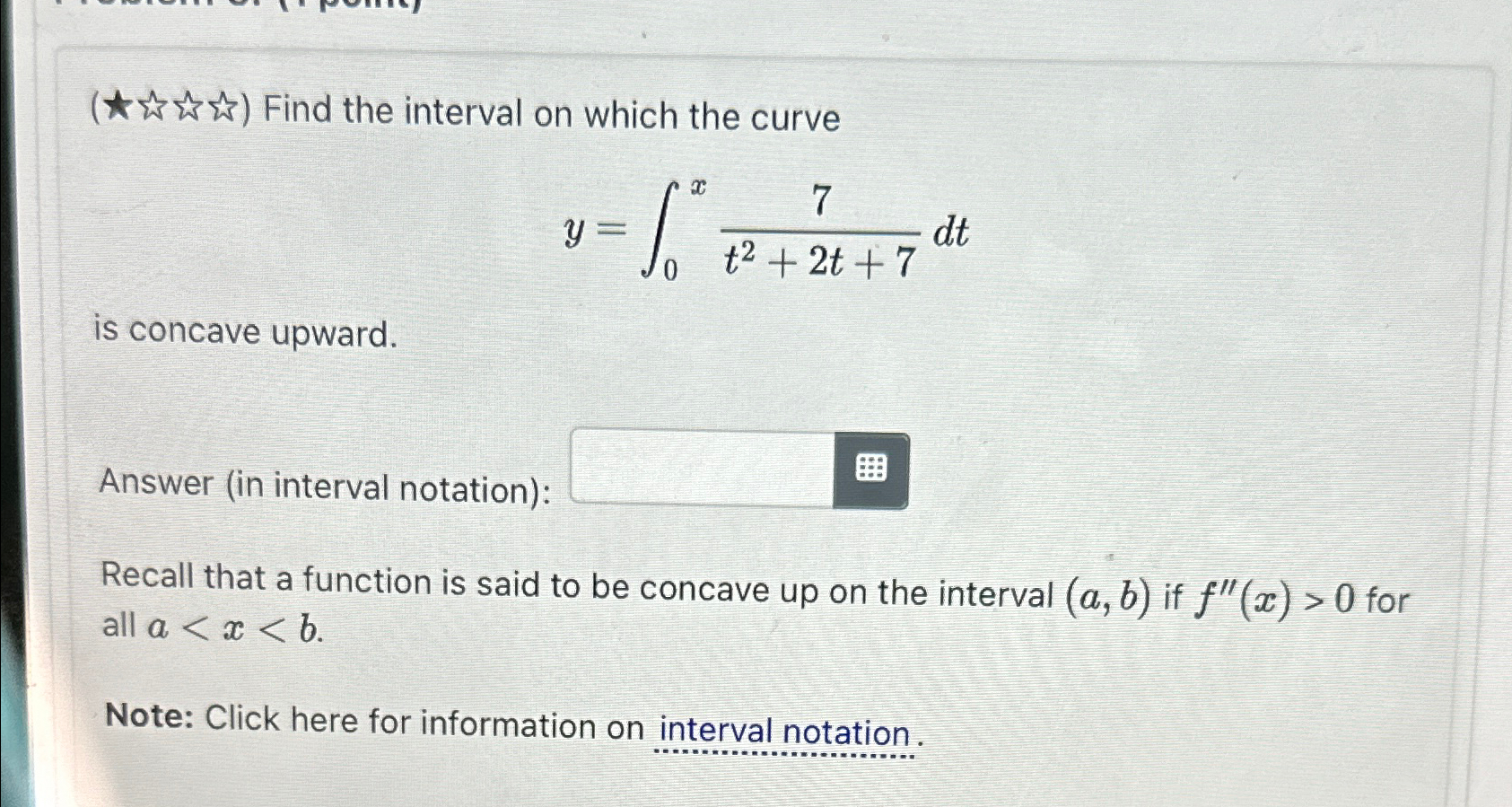 Solved (******ϖϖ) ﻿Find the interval on which the | Chegg.com