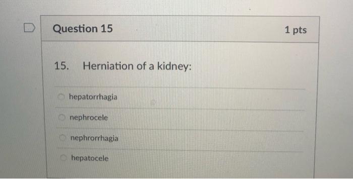 Solved 14. Flow or discharge from the liver (not bleeding); | Chegg.com