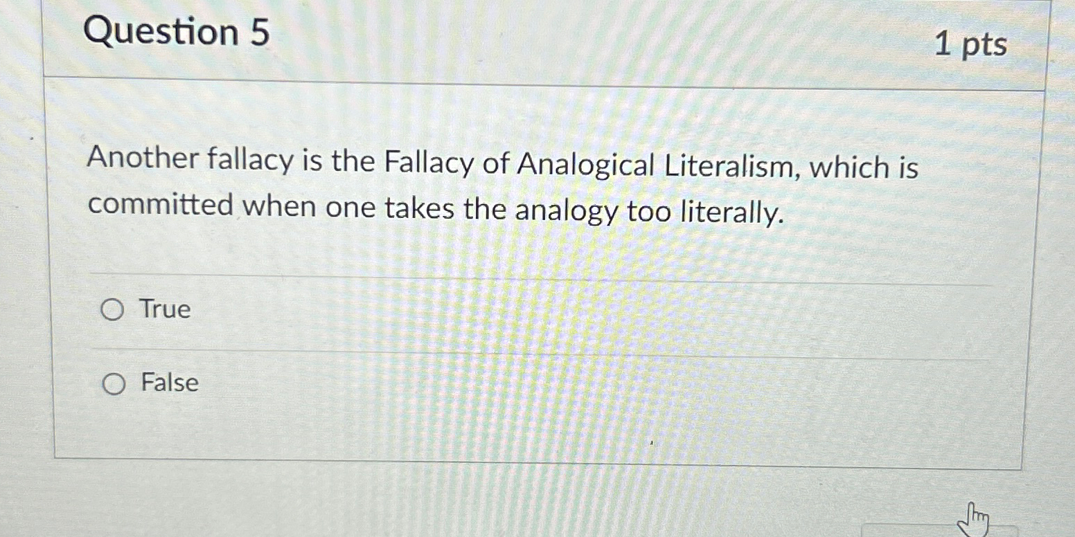 Solved Question 51 ﻿ptsAnother fallacy is the Fallacy of | Chegg.com