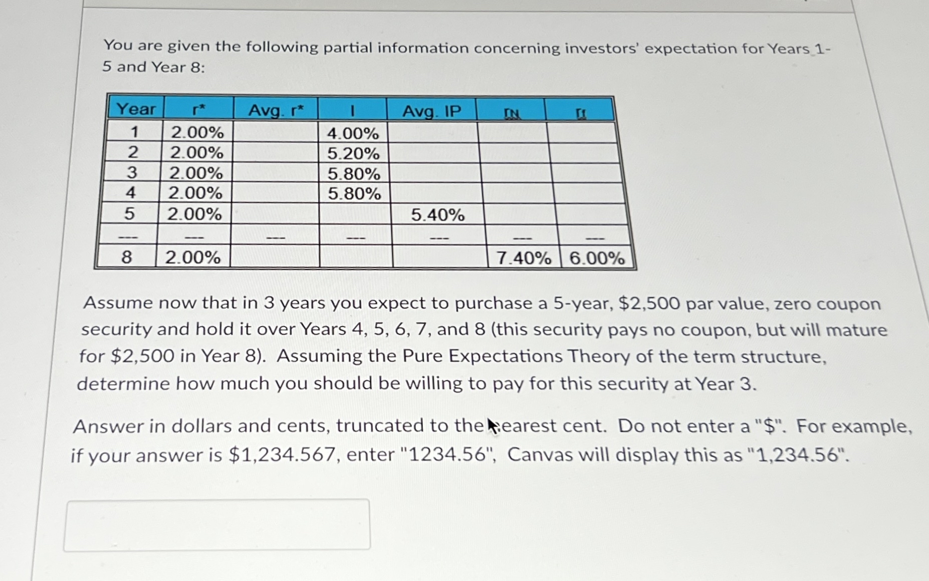Solved You are given the following partial information | Chegg.com
