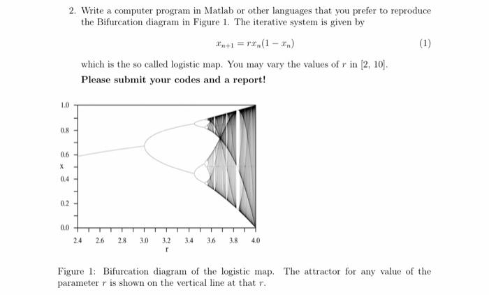 Solved 2 Write A Computer Program In Matlab Or Other