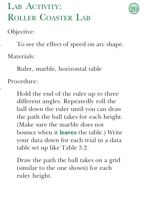 Solved LAB ACTIVITY: ROLLER COASTER LAB (20) Objective: To | Chegg.com