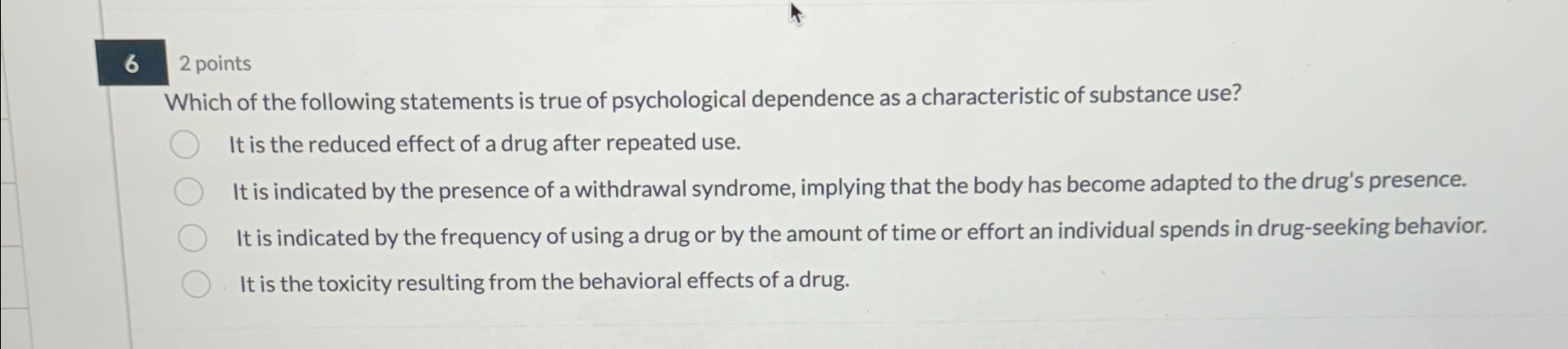 Solved 62 ﻿pointsWhich of the following statements is true | Chegg.com
