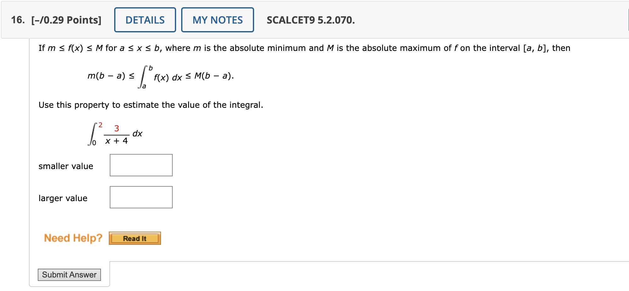 Solved If m≤f(x)≤M ﻿for a≤x≤b, ﻿where m ﻿is the absolute | Chegg.com
