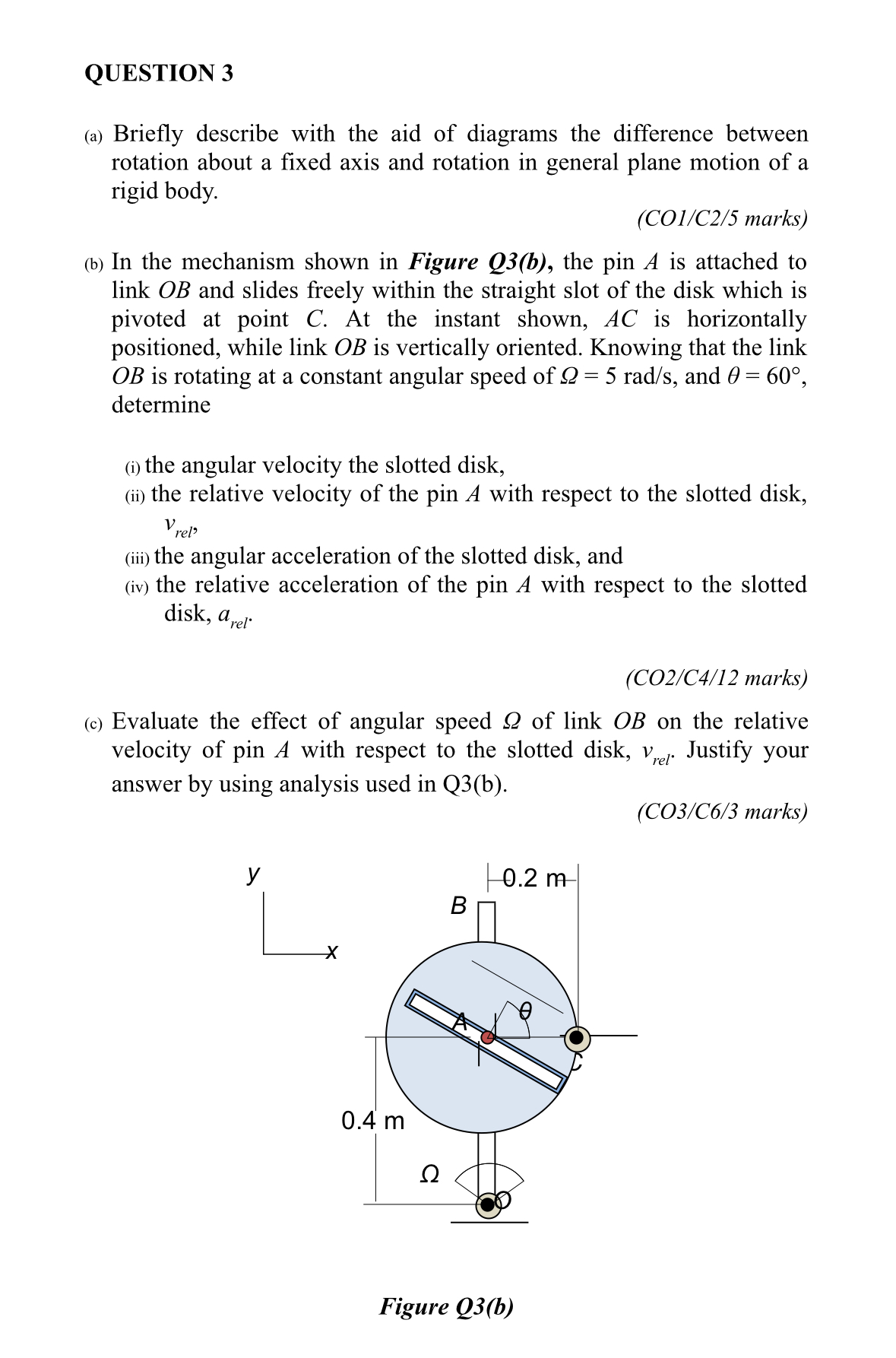 Solved QUESTION 3(a) ﻿Briefly describe with the aid of | Chegg.com