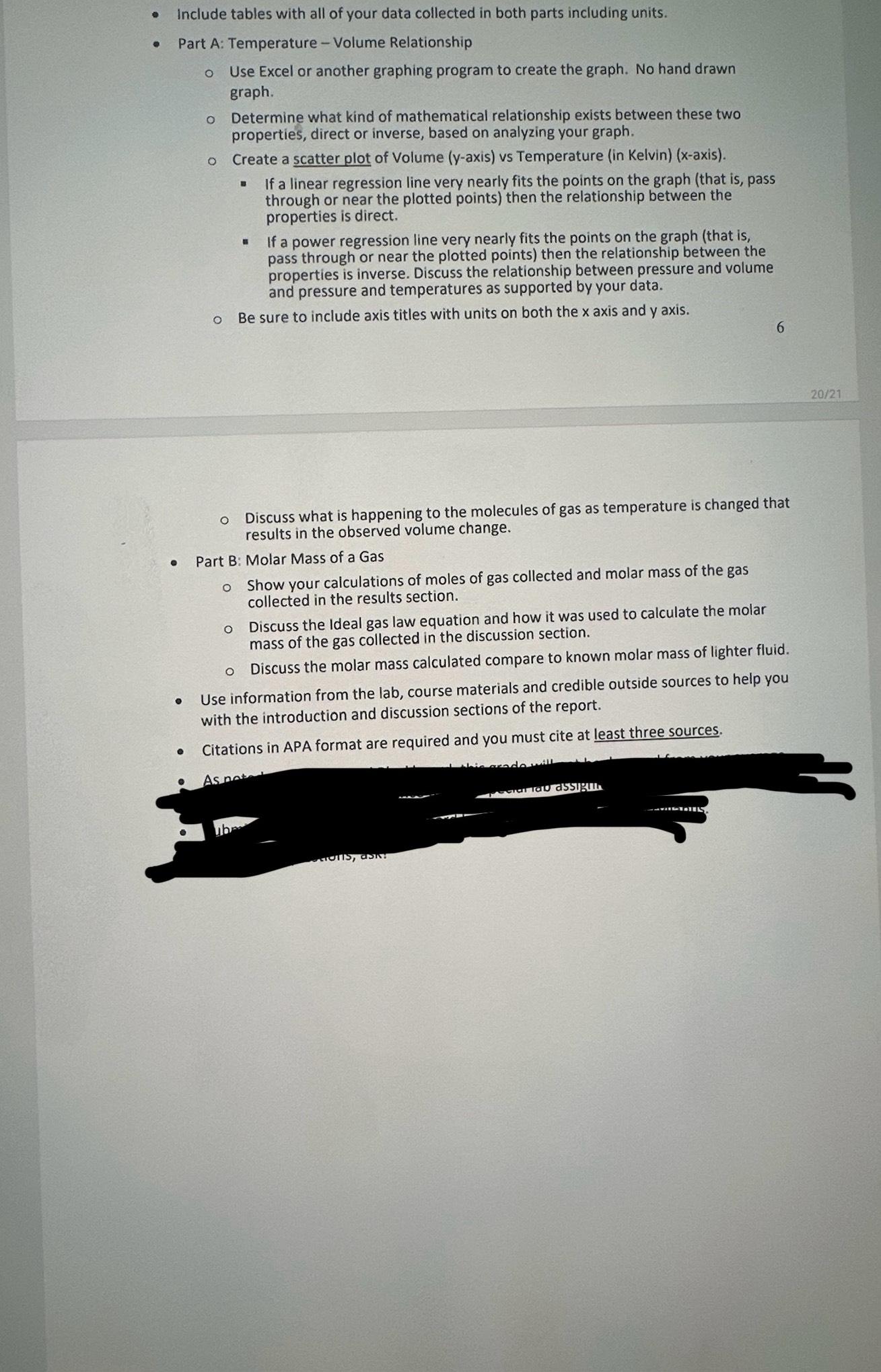 Solved Include tables with all of your data collected in | Chegg.com