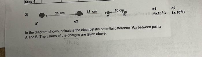 Solved In the diagram shown, calculate the electrostatic | Chegg.com