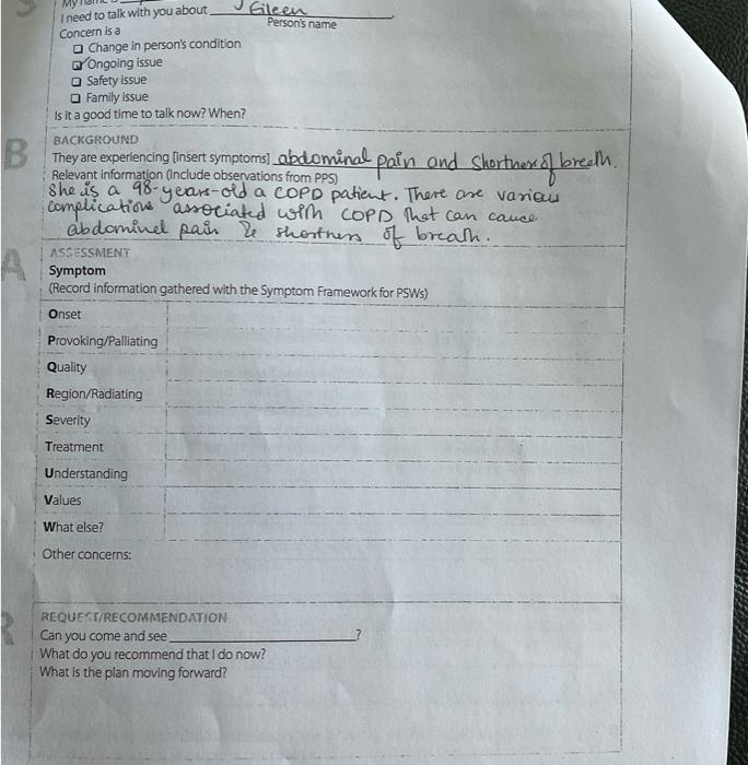 Solved Integrating into Practice 9. Contides the foliowing | Chegg.com