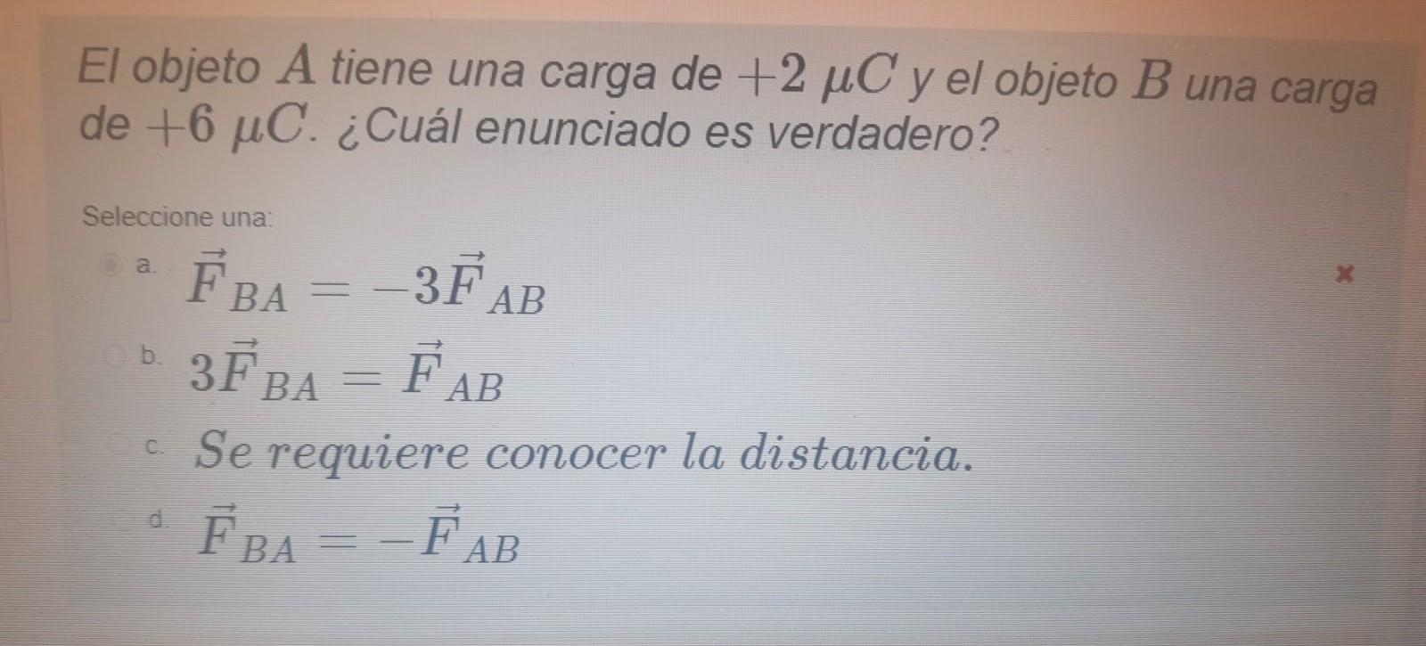 Solved Object A has a charge of +2 µC and object B has a | Chegg.com