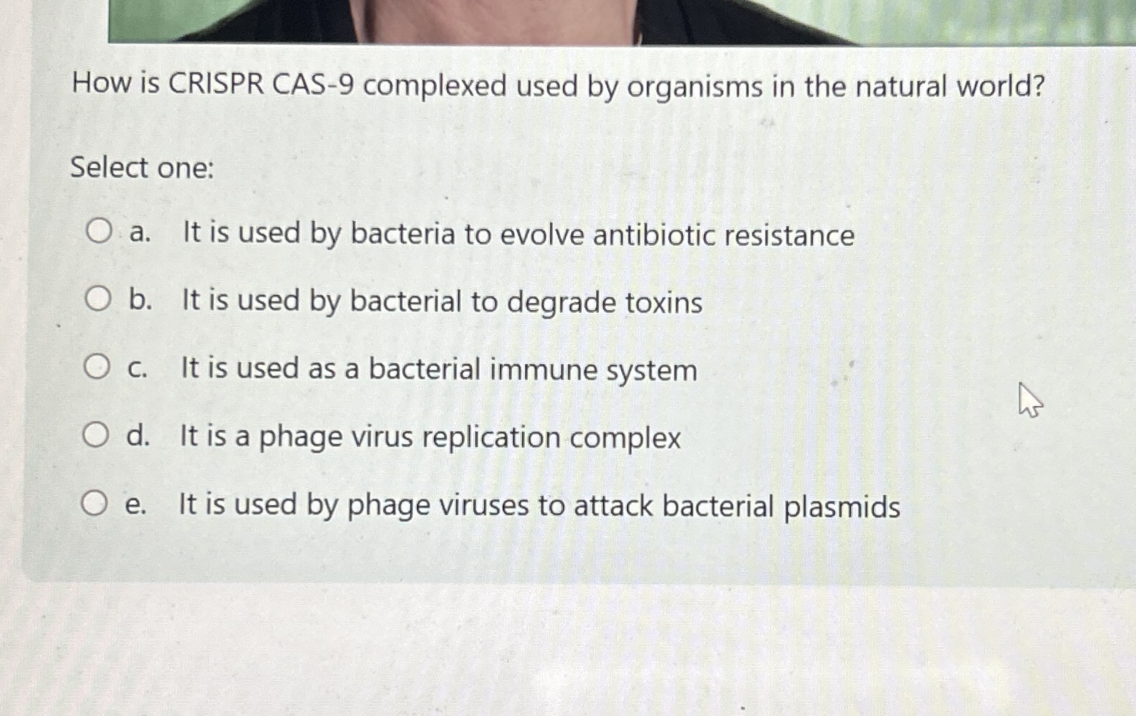 Solved How is CRISPR CAS-9 ﻿complexed used by organisms in | Chegg.com