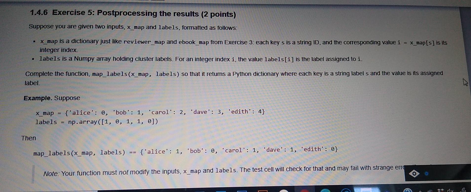 Solved 1.4.6 Exercise 5: Postprocessing the results (2 | Chegg.com
