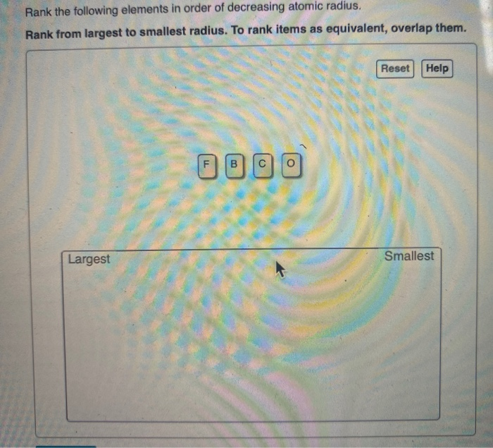 Solved Rank the following elements in order of decreasing | Chegg.com