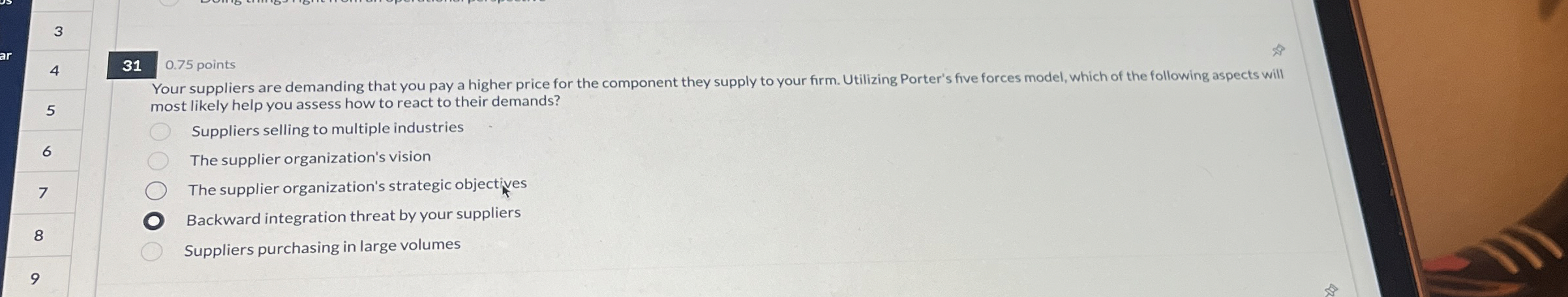 Solved 34310.75 ﻿pointsYour suppliers are demanding that you | Chegg.com