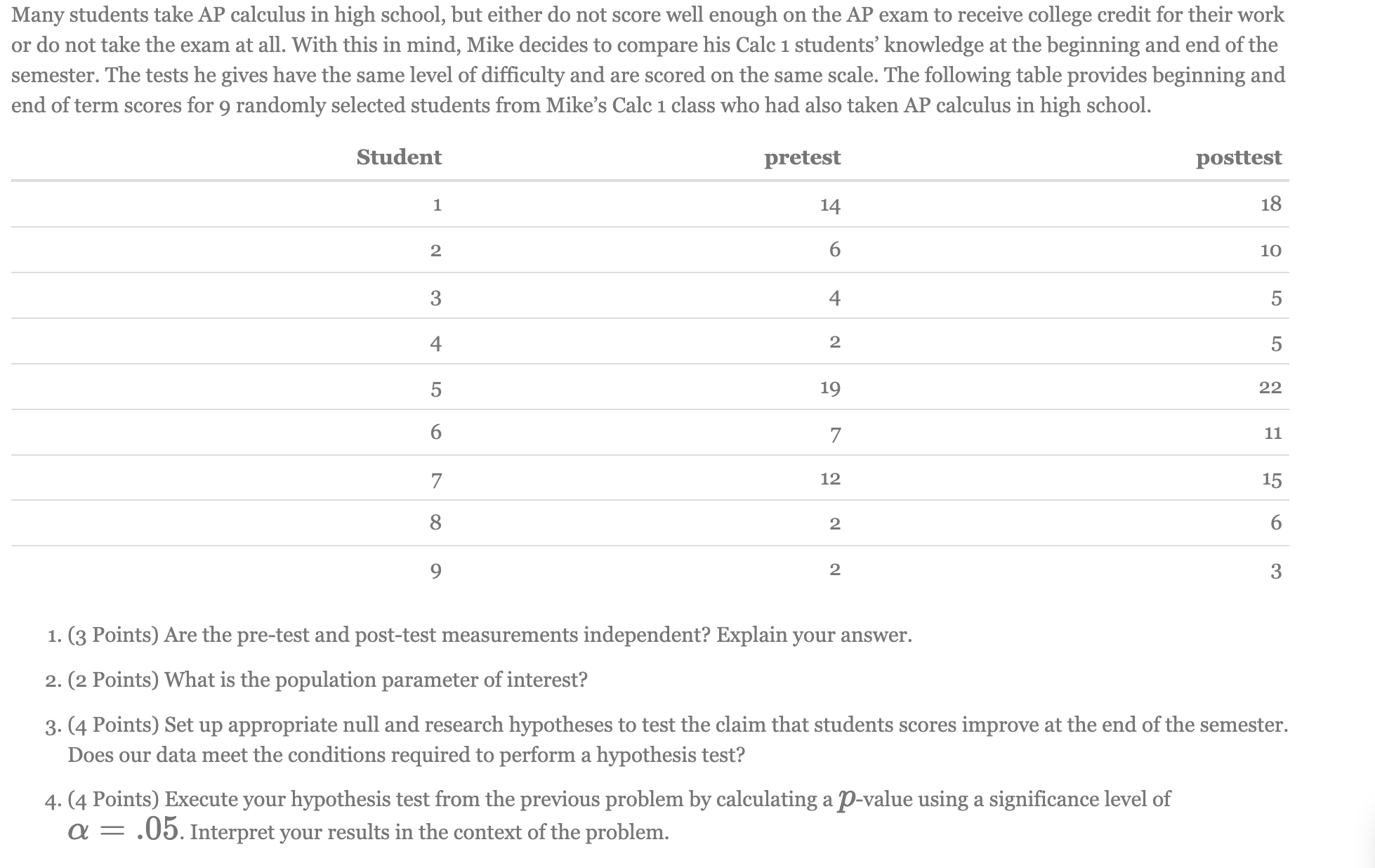 Solved Many students take AP calculus in high school, but | Chegg.com