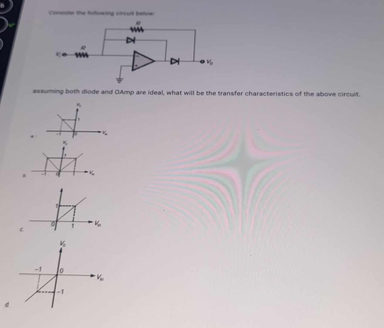 Solved Consider the following eircuit belowassuming both | Chegg.com
