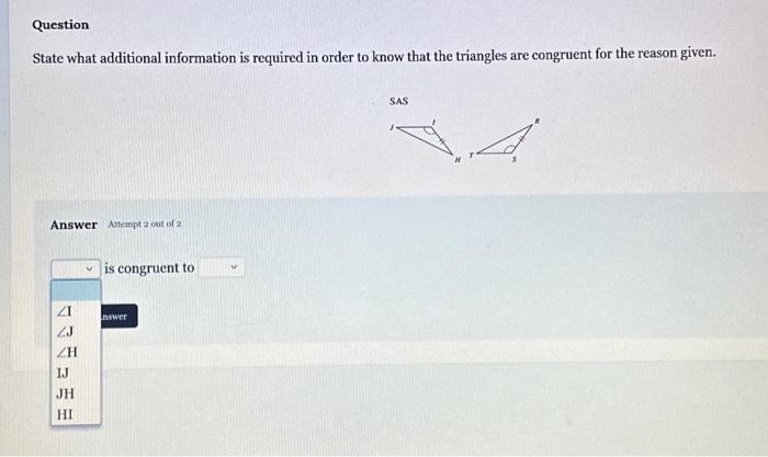 Solved State what additional information is required in | Chegg.com