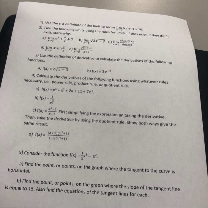 Solved 1) Use the e-8 definition of the limit to prove lim | Chegg.com