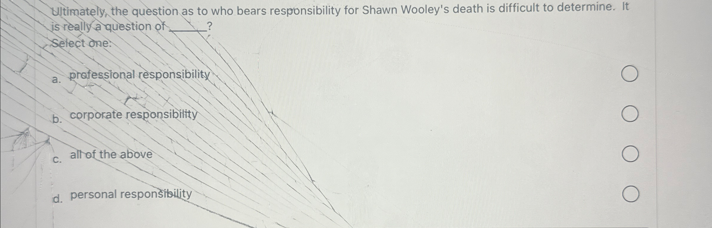 Solved Ultimately the question as to who bears | Chegg.com