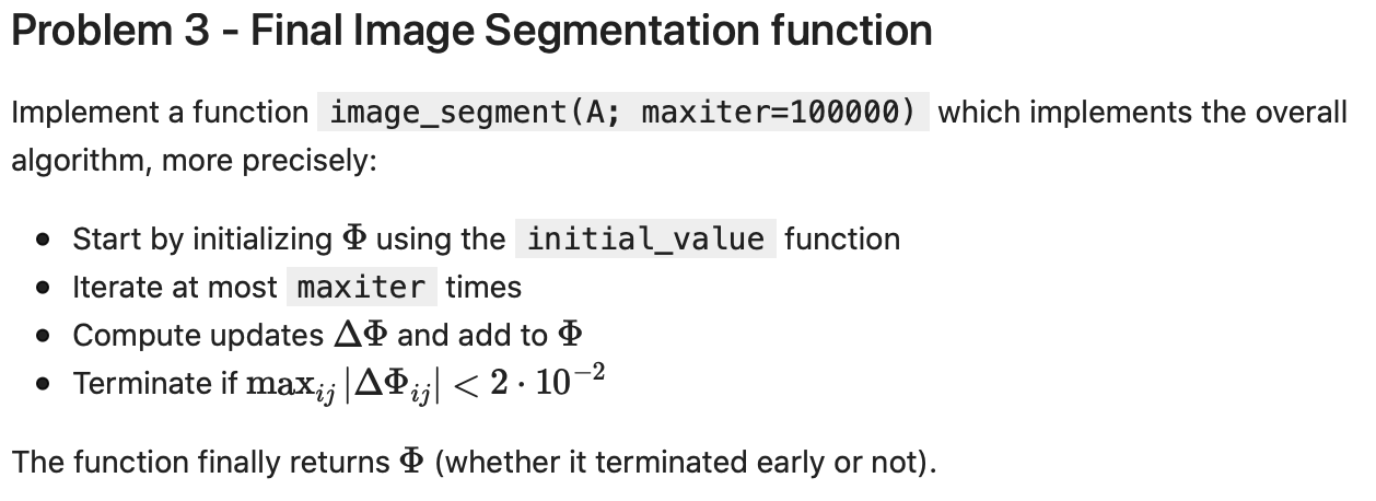 Solved Algorithm MUST DO IN JULIA CODEThe segmentation | Chegg.com