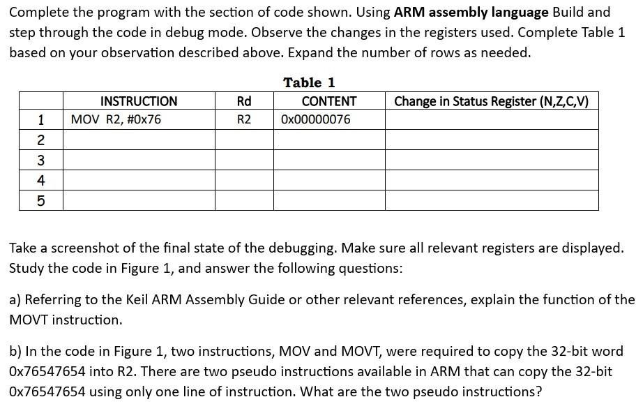 Solved Complete the program with the section of code shown. | Chegg.com