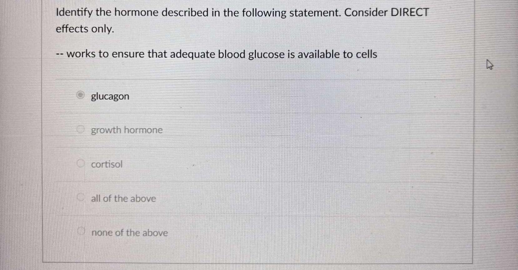Solved Identify the hormone described in the following | Chegg.com