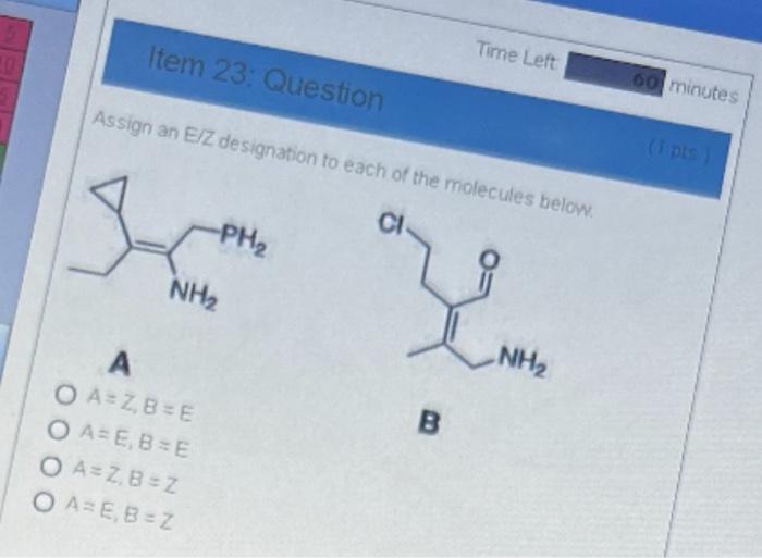 Solved Assign an EIZ designation to each of the moleciul... | Chegg.com