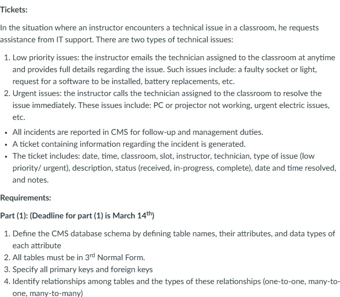Tickets: In the situation where an instructor | Chegg.com