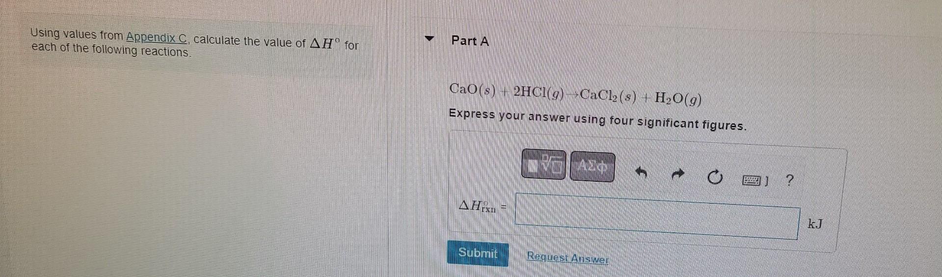 Solved Using Values From Appendixc Calculate The Value Of