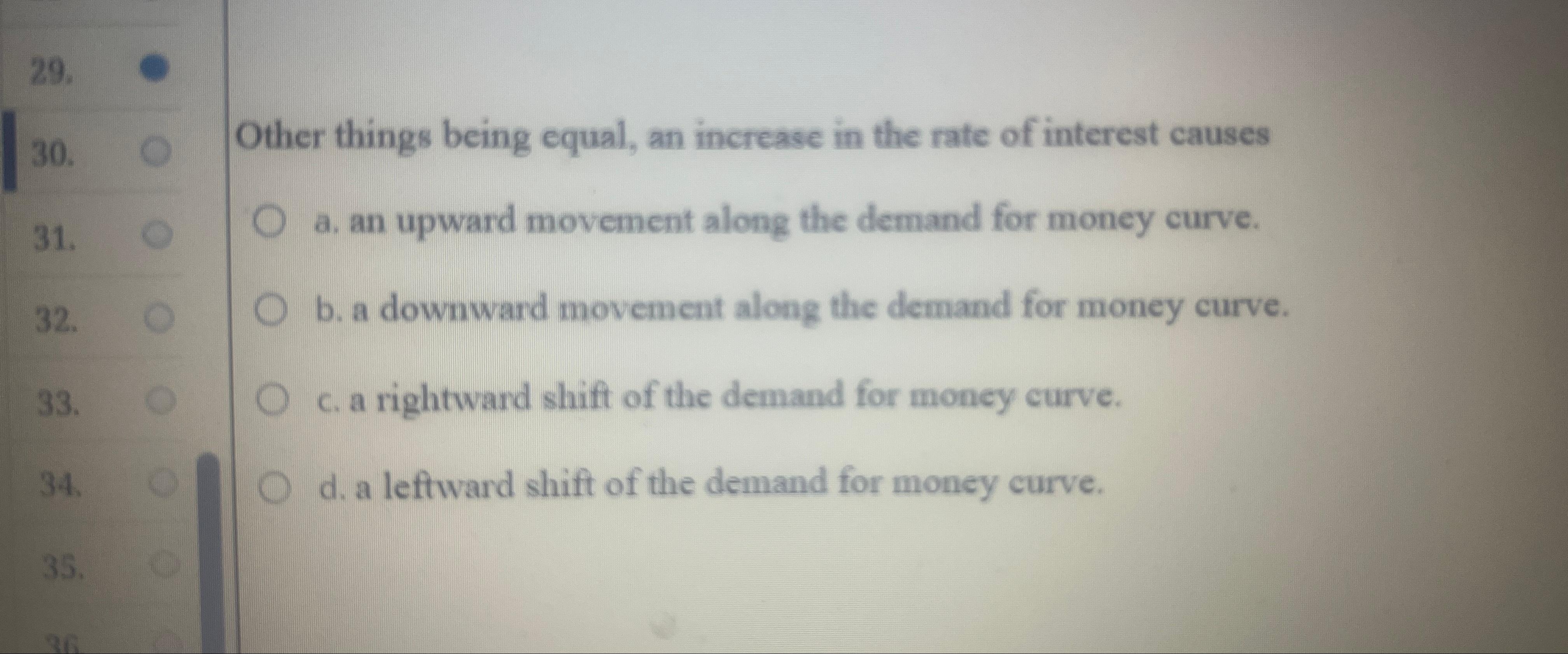 Solved Other things being equal, an increase in the rate of | Chegg.com