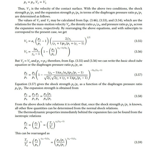 (4) Read the discussion about "shock tubes" beginning | Chegg.com