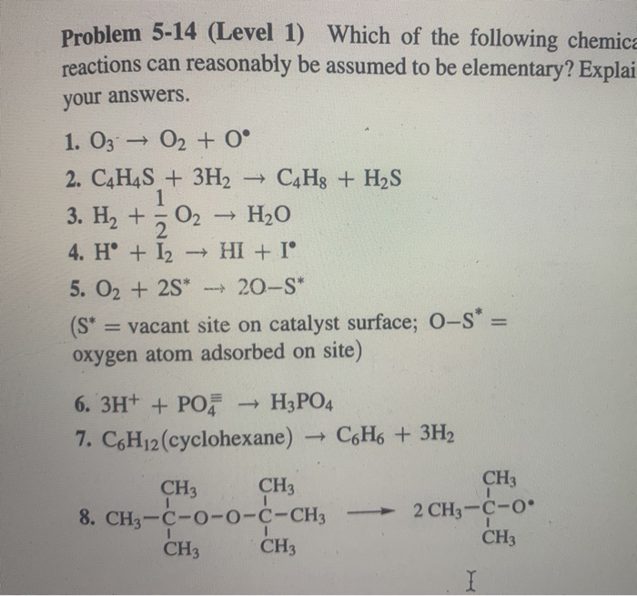 Solved Problem 5-14 (Level 1) Which of the following chemica | Chegg.com
