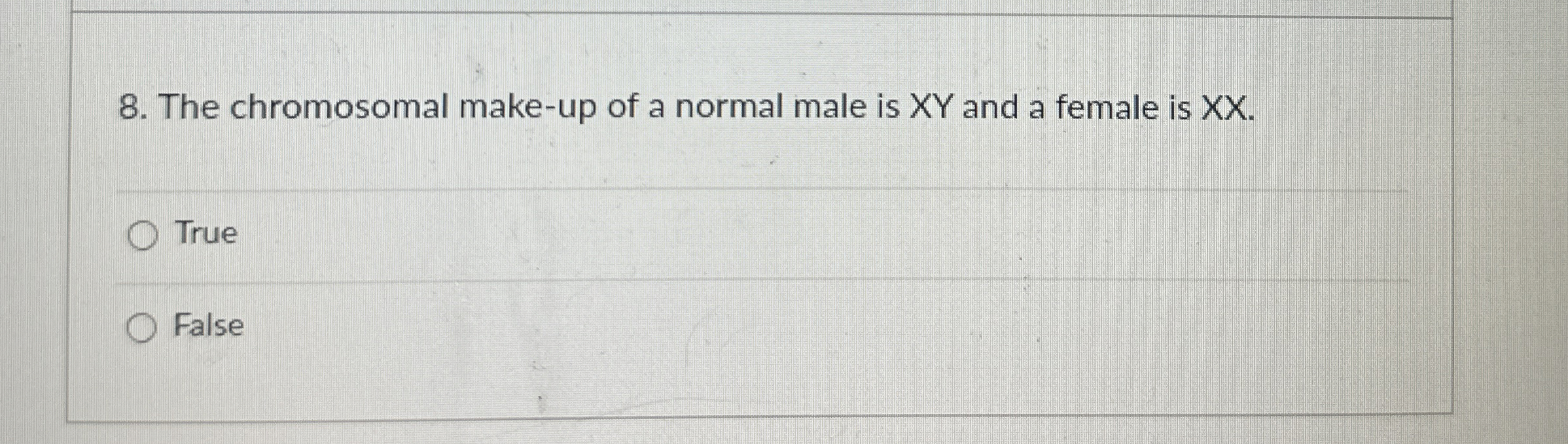 Solved The chromosomal make-up of a normal male is xY ﻿and a | Chegg.com