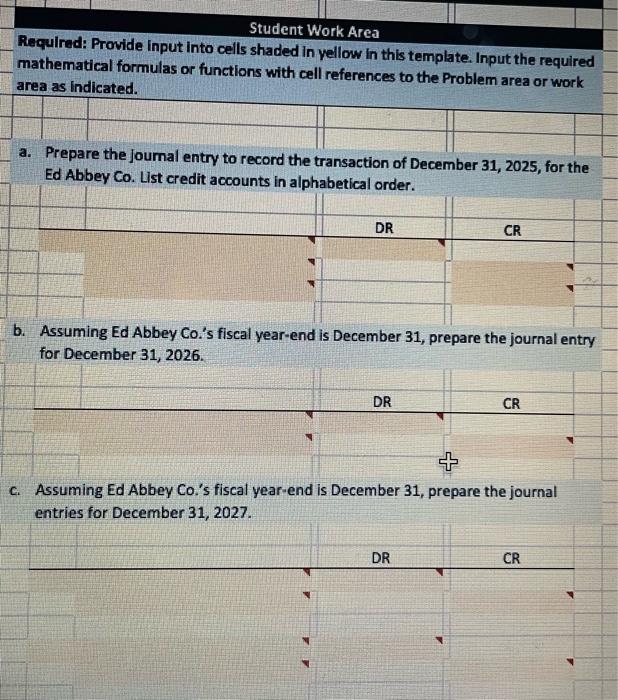 Solved Using Excel to Account for Notes Receivable PROBLEM | Chegg.com