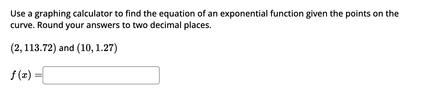 Solved Use a graphing calculator to find the equation of an | Chegg.com
