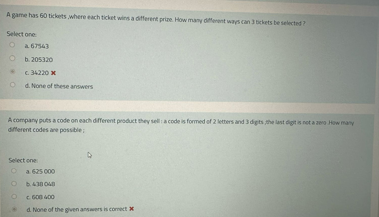 Solved q1) ﻿A game has 60 ﻿tickets, where each ticket wins a | Chegg.com
