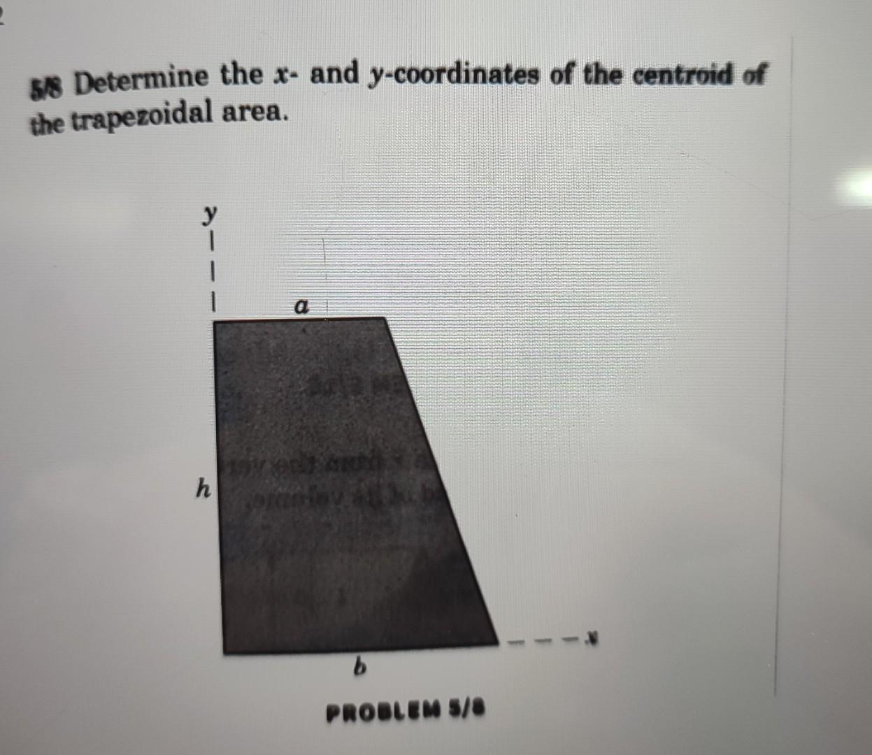 5/8 Determine the x - and y-coordinates of the | Chegg.com