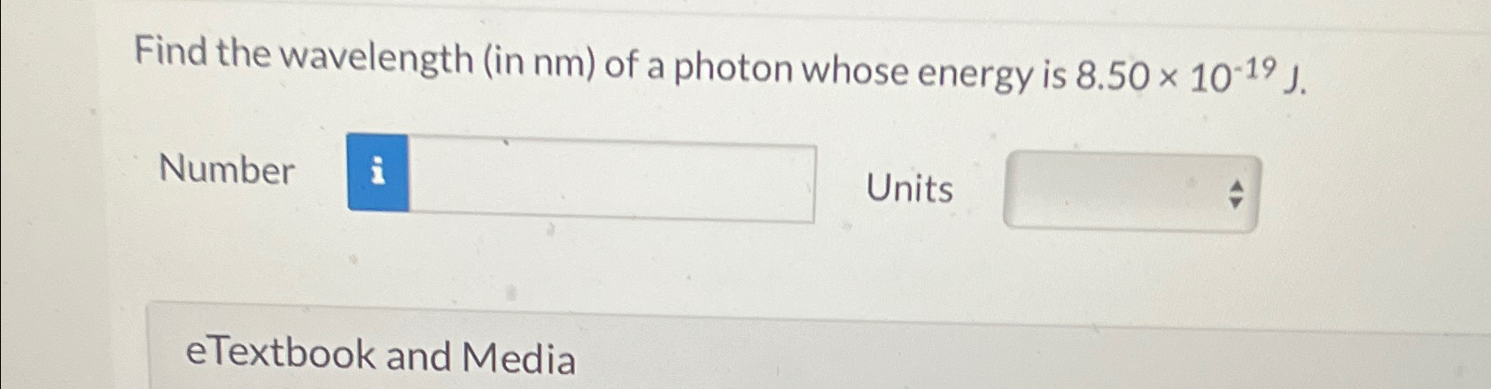 Solved Find the wavelength (in nm ) ﻿of a photon whose | Chegg.com