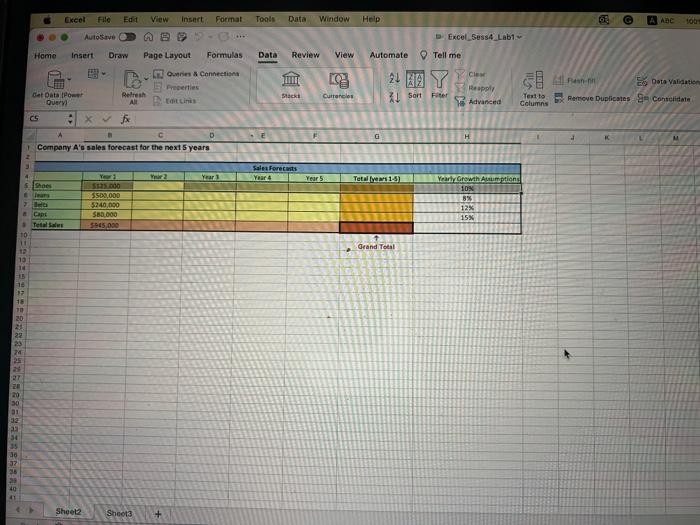 Solved How to calculate these answers in excel, please give | Chegg.com