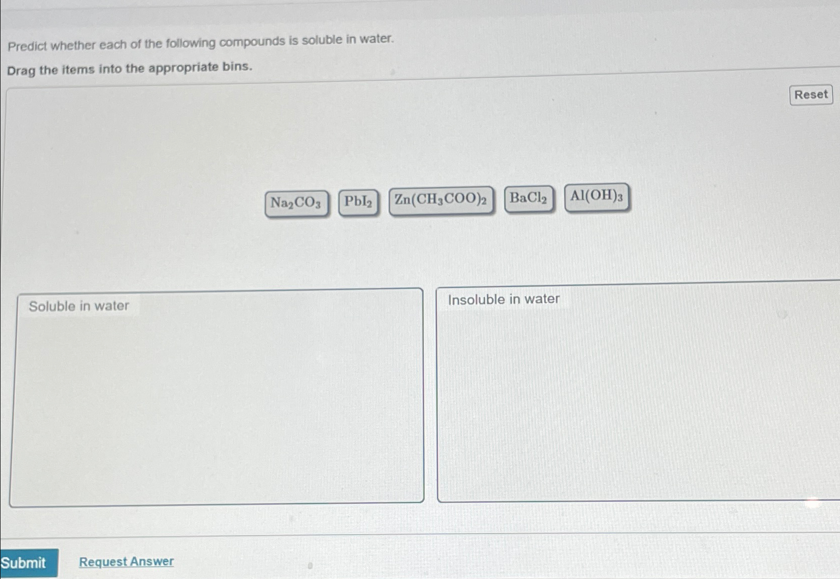 Solved Predict whether each of the following compounds is | Chegg.com