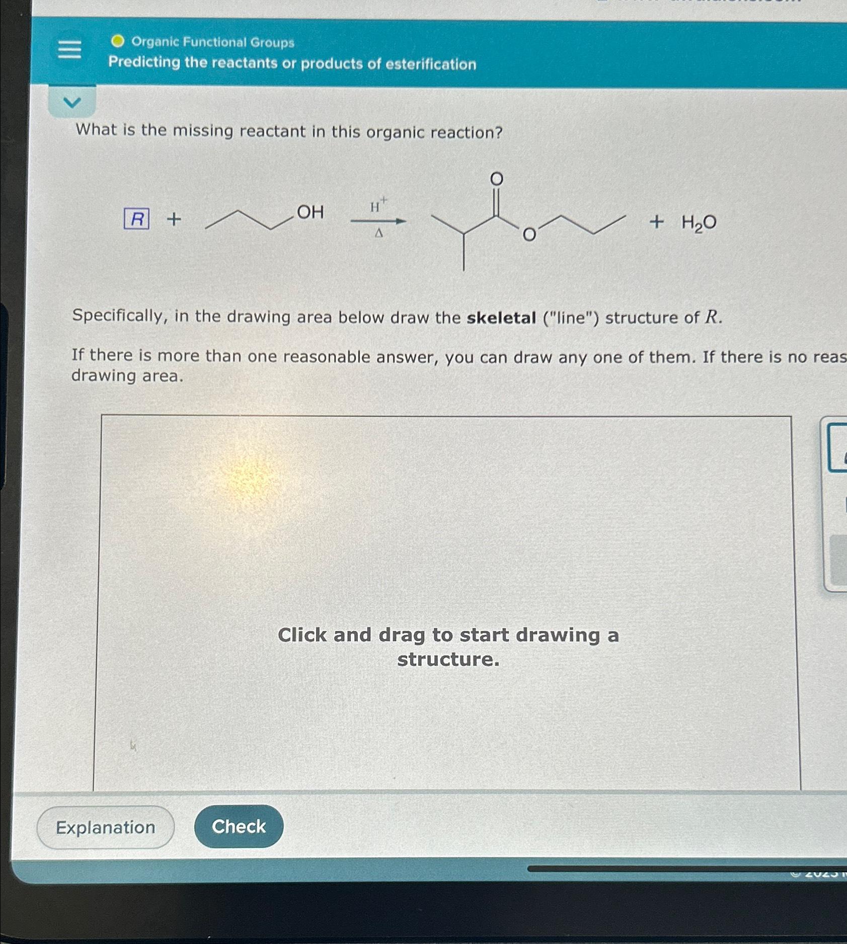 Solved Organic Functional GroupsPredicting the reactants or | Chegg.com