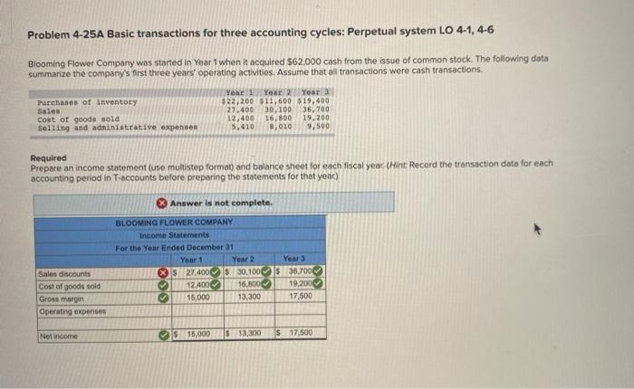 Solved Problem 4-25A Basic transactions for three accounting | Chegg.com