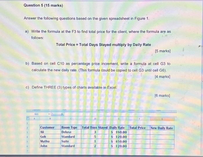 Solved Answer the following questions based on the given | Chegg.com