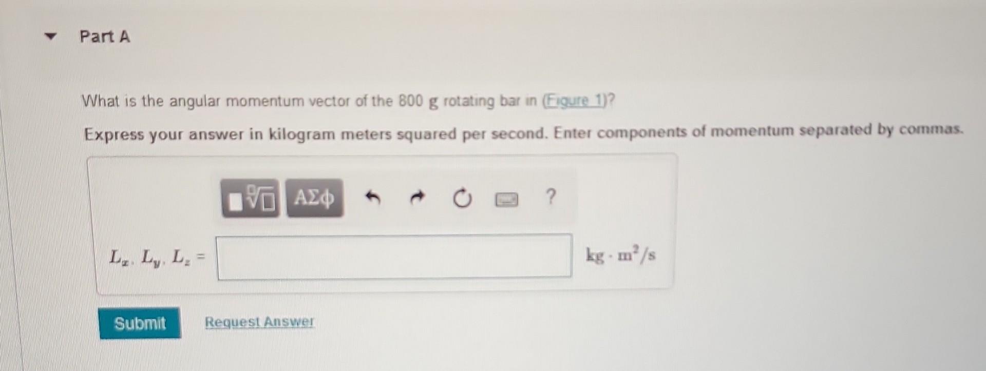 Solved What Is The Angular Momentum 5423