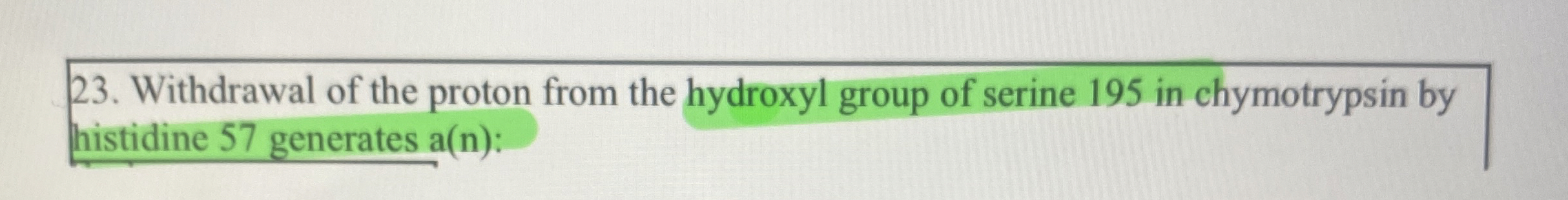 Solved Withdrawal of the proton from the hydroxyl group of | Chegg.com