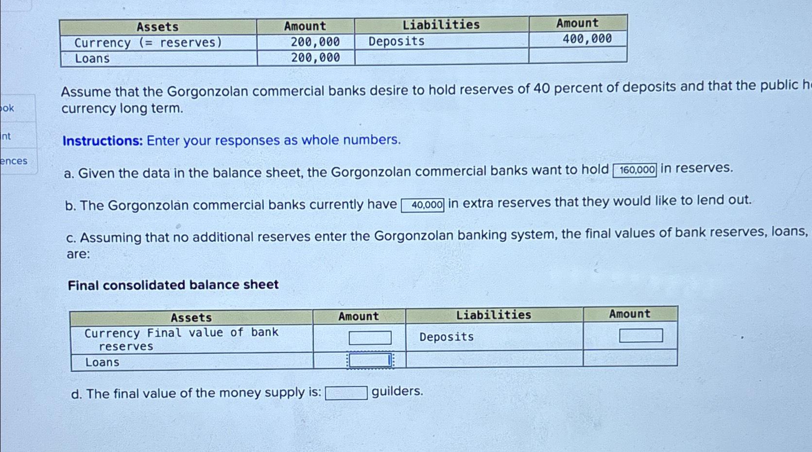 \table[[Assets,Amount,Liabilities,Amount],[Currency | Chegg.com